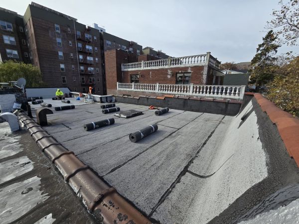 Flat Roof Install Project In NYC